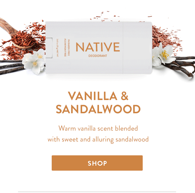 Native Deodorant: Vanilla & Sandalwood is the perfect winter scent ...